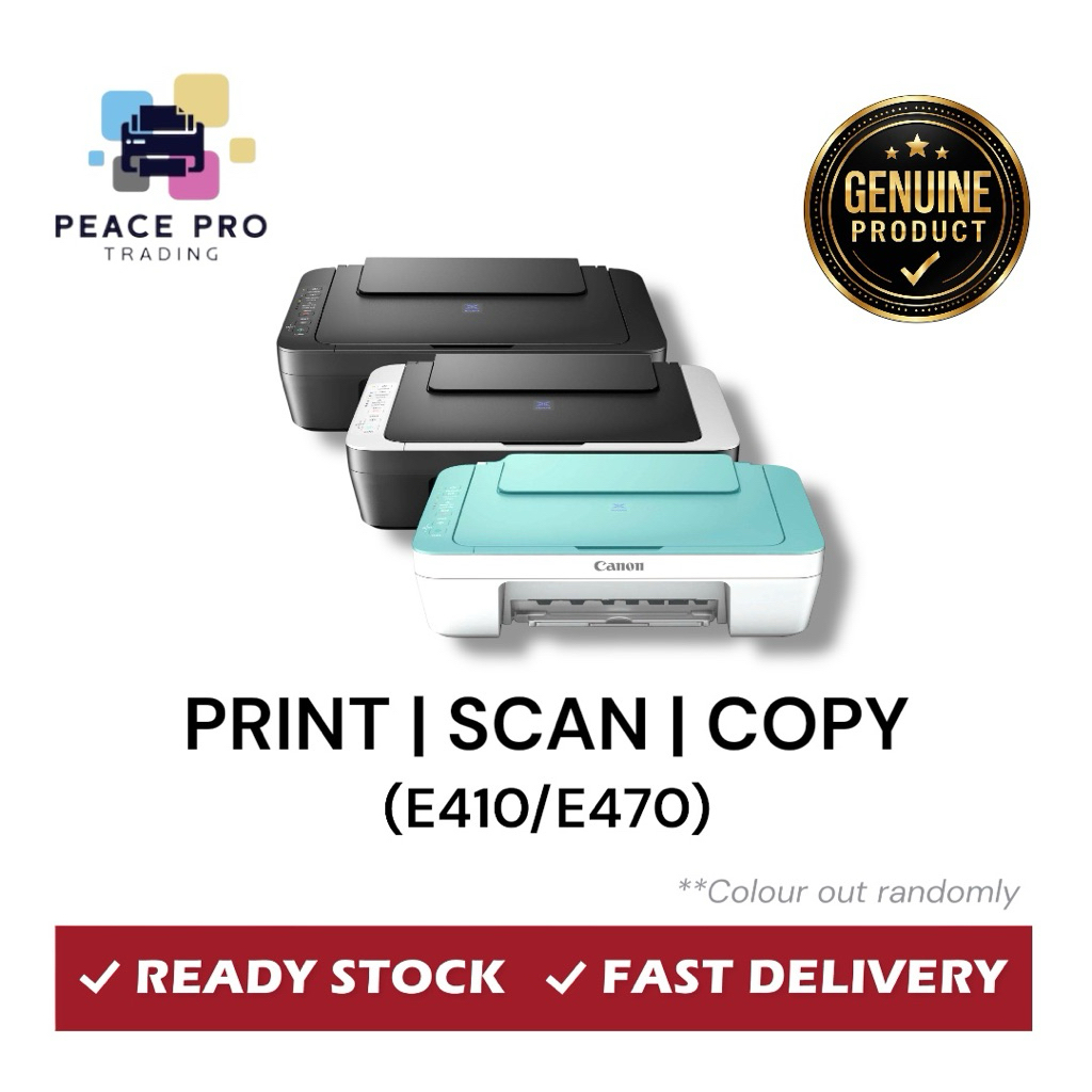 Canon Pixma E410 | E470 ALL-IN-ONE Inkjet Printers [READY STOCK ...