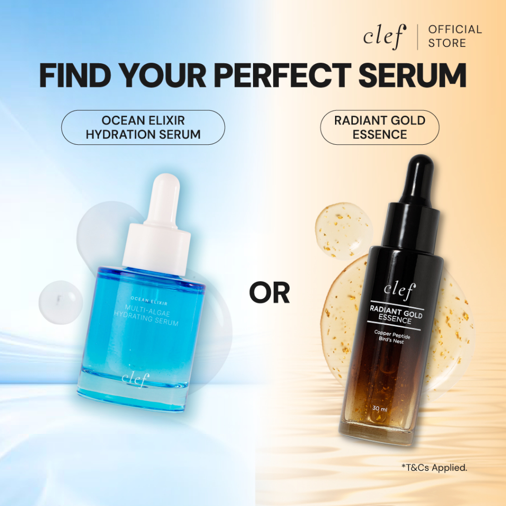 CLEF Essence & Serum Collection | Gold Essence 30ml / Hydrating Serum ...