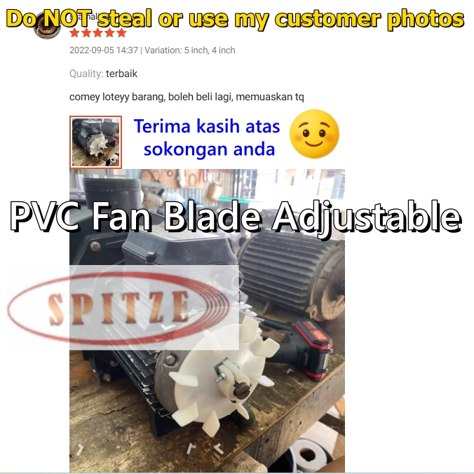 (all exstk) 4 5 6 7 8 9 10 11 12 INCH PVC PLASTIC MOTOR FAN BLADE C/W ...