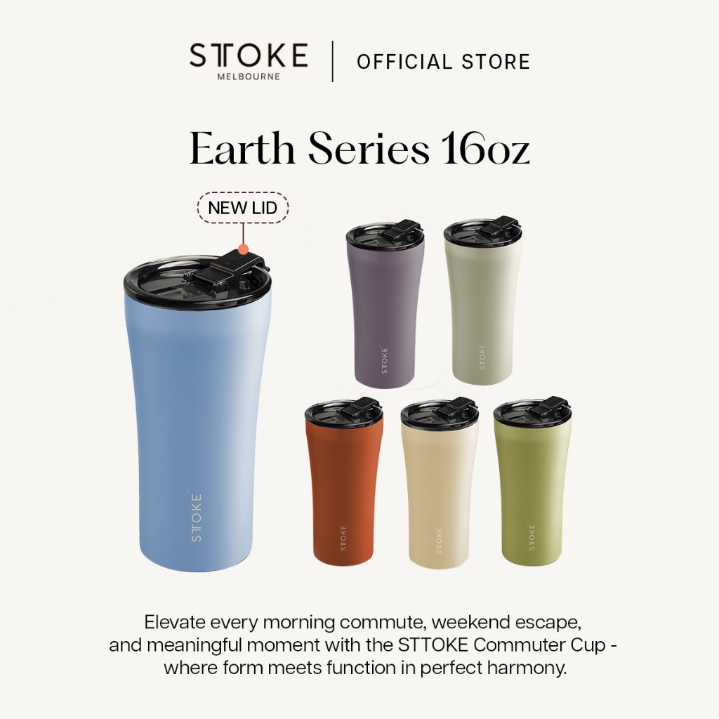 STTOKE Ceramic Insulated Leakproof Tumbler Bottle - 460ml/16oz ...