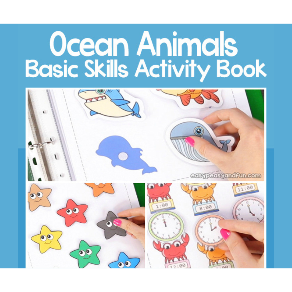 A774 – [PDF] Ocean Busy Book 18 pages/ kids activities preschool ...