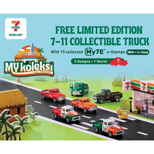 7e 7 Eleven 711 Retro Pickup Truck Diecast Limited Edition 2025 ...