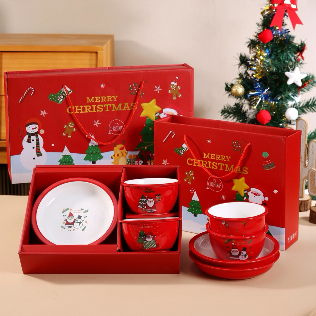 Hampers Christmas Bowl Plate Gift Box set / Christmas Bowl Set ...
