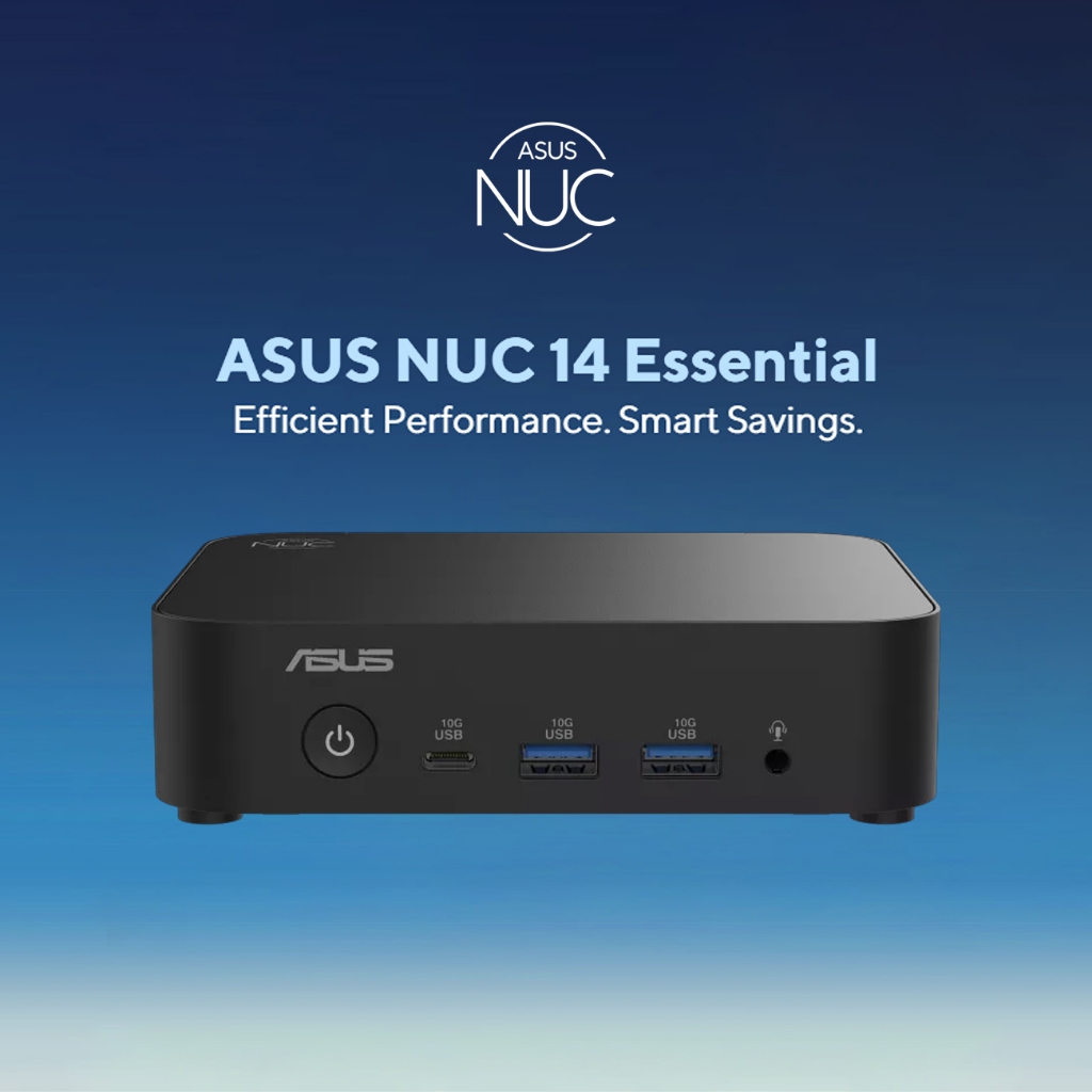 ASUS NUC 14 ESSENTIAL SLIM, Value and Power Efficient Mini PC | Shopee Malaysia