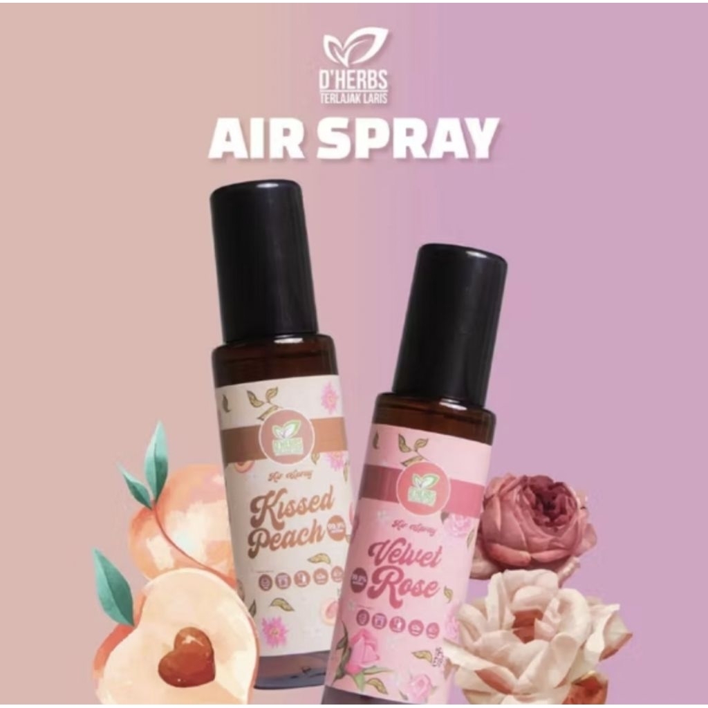 DHERBS AIR SPRAY VELVET ROSE & KISSED PEACH PAPALARIS ALIFF SYUKRI ...