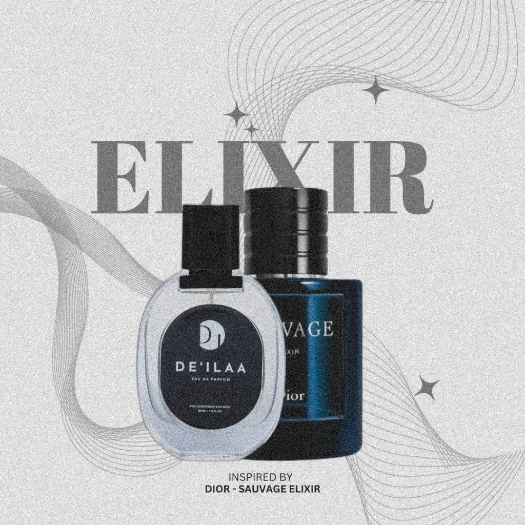 Deilaa Perfume Inspired By Sauvage Elixir 30ML & 10ML EDP Long Lasting ...