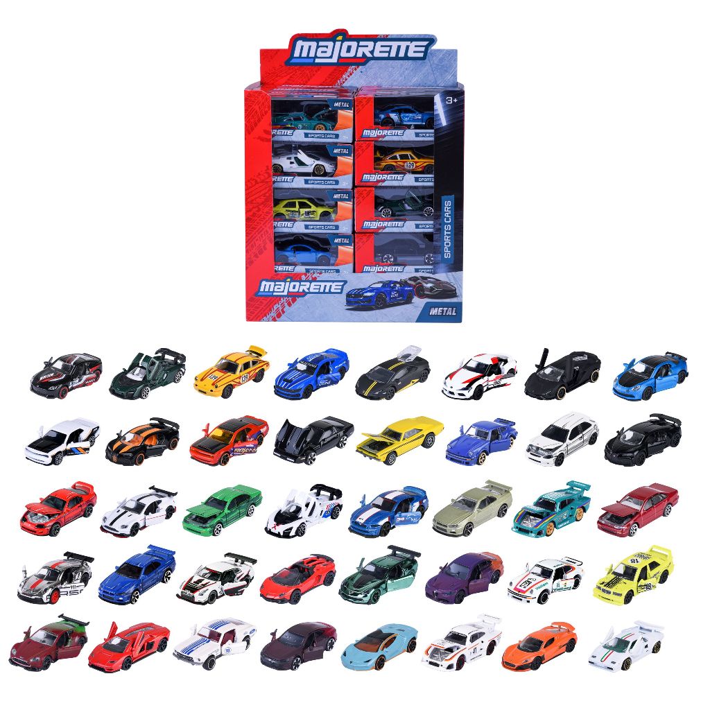 Majorette - Sports Cars in Display Box Assorted 40-asst (1 BOX 40 PCS ...