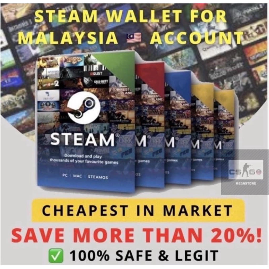 Steam Wallet Malaysia Steam Wallet Steam Game Malaysia CHEAPEST RATE ...
