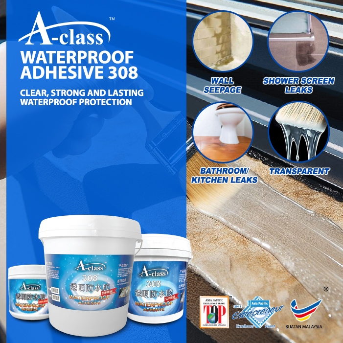 A-CLASS WATERPROOF ADHESIVE 308 TRANSPARENT WATERPROOF GLUE GAM KALIS ...