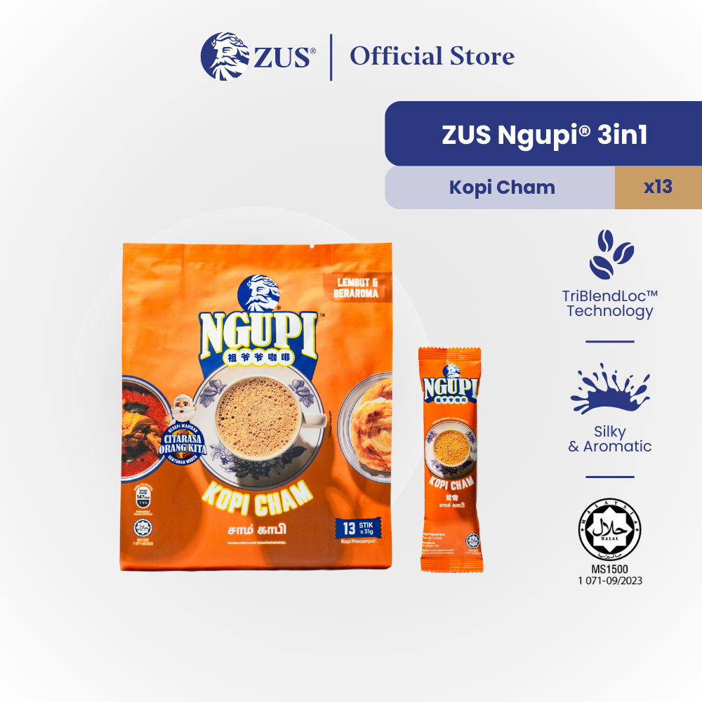 ZUS Ngupi® 3in1 - Kopi Cham | Shopee Malaysia