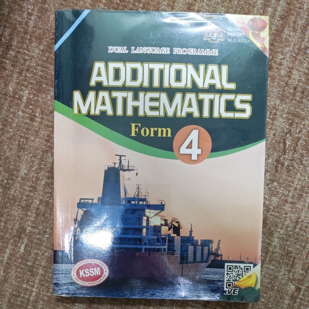 【旧书】KPM Additional Mathematics Form 4 Textbook KSSM | Shopee Malaysia