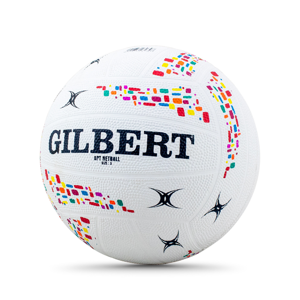 Gilbert APT Rubber Training Netball Bola Jaring Size 4 (Junior) and 5 ...