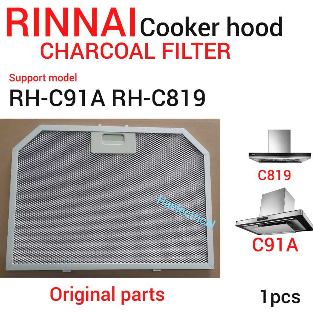 (0RlGlNAL FILTER) RINNAI RH-C91A Cooker Hood Charcoal Filter RH-C91A RH ...