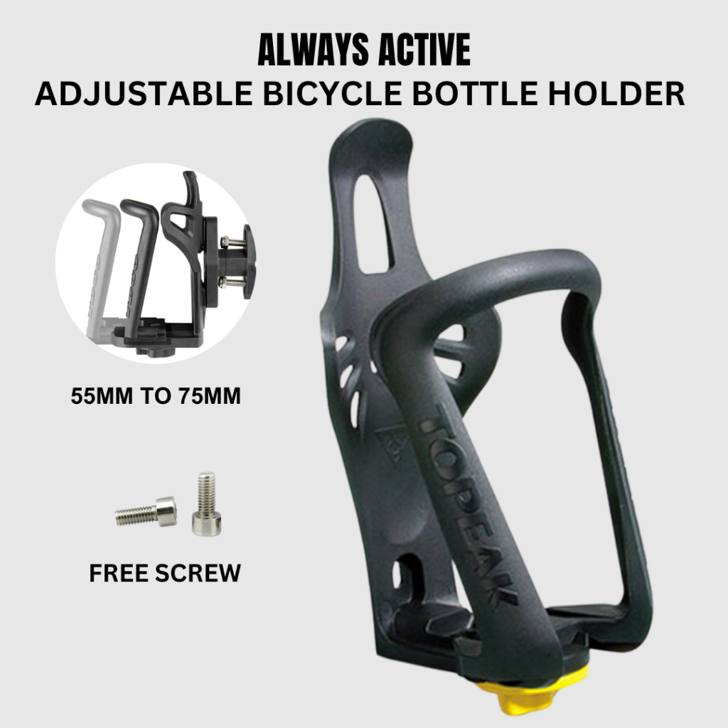 [FREE 2 SCREWS] Adjustable Bicycle Bottle Holder (55mm to 75mm ...