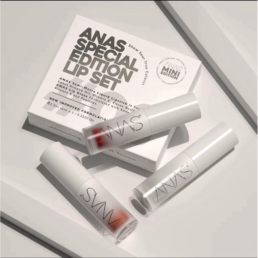 ANAS SET BIBIR (2 SemiMatte +1 Lipgloss) | Shopee Malaysia