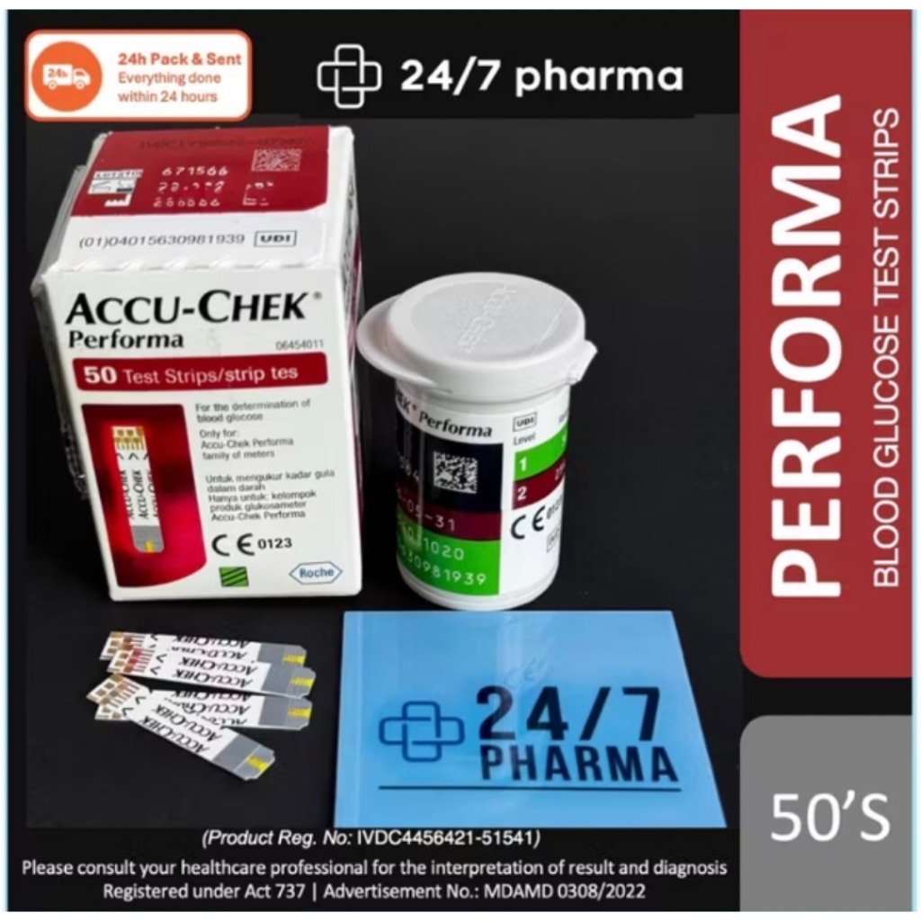 Accu-chek Performa Test Strips Blood Glucose accuchek accucheck check ...