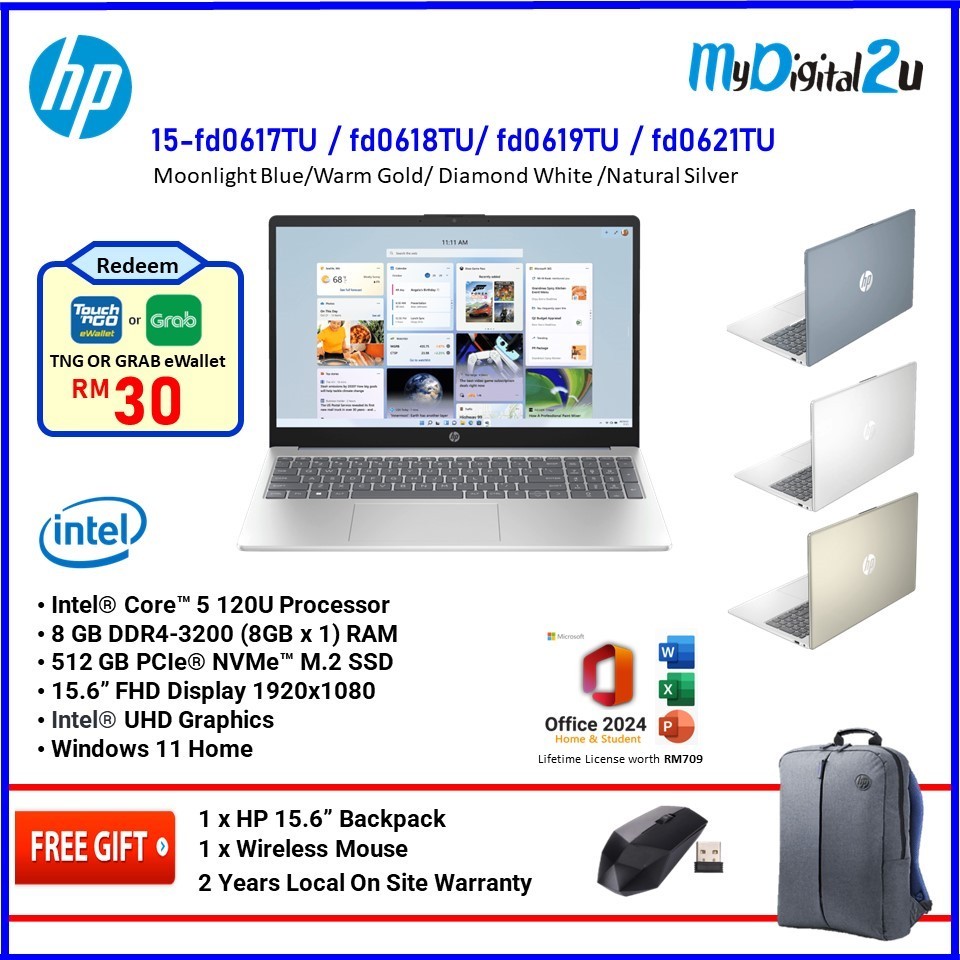 HP Laptop 15-fd0617TU / 15-fd0618TU/ 15-fd0619TU/ 15-fd0621TU ( Core5 ...