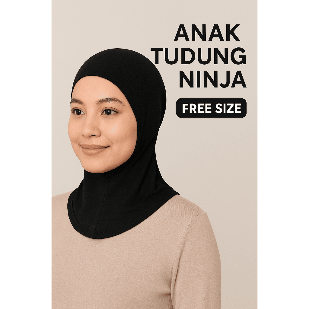 Anak Tudung Ninja Muslimah | Inner Tudung Penuh Penutup Leher | Shopee ...