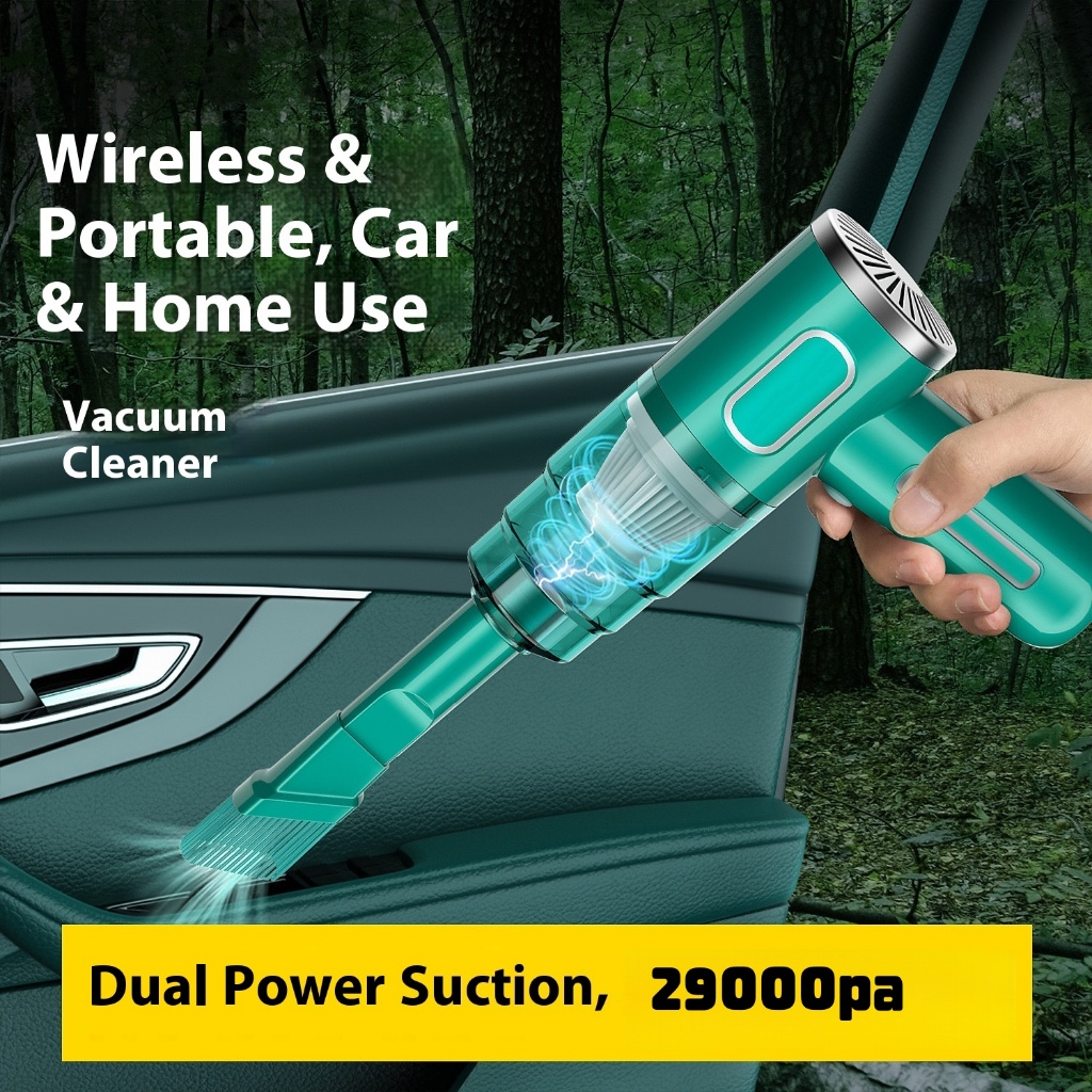 Home car vacuum cleaner, cordless and portable, powerful suction ...