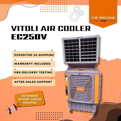 Vitoli AIR COOLER EC250V Heavy Duty with Water Tank 130Liter 25000CMH ...
