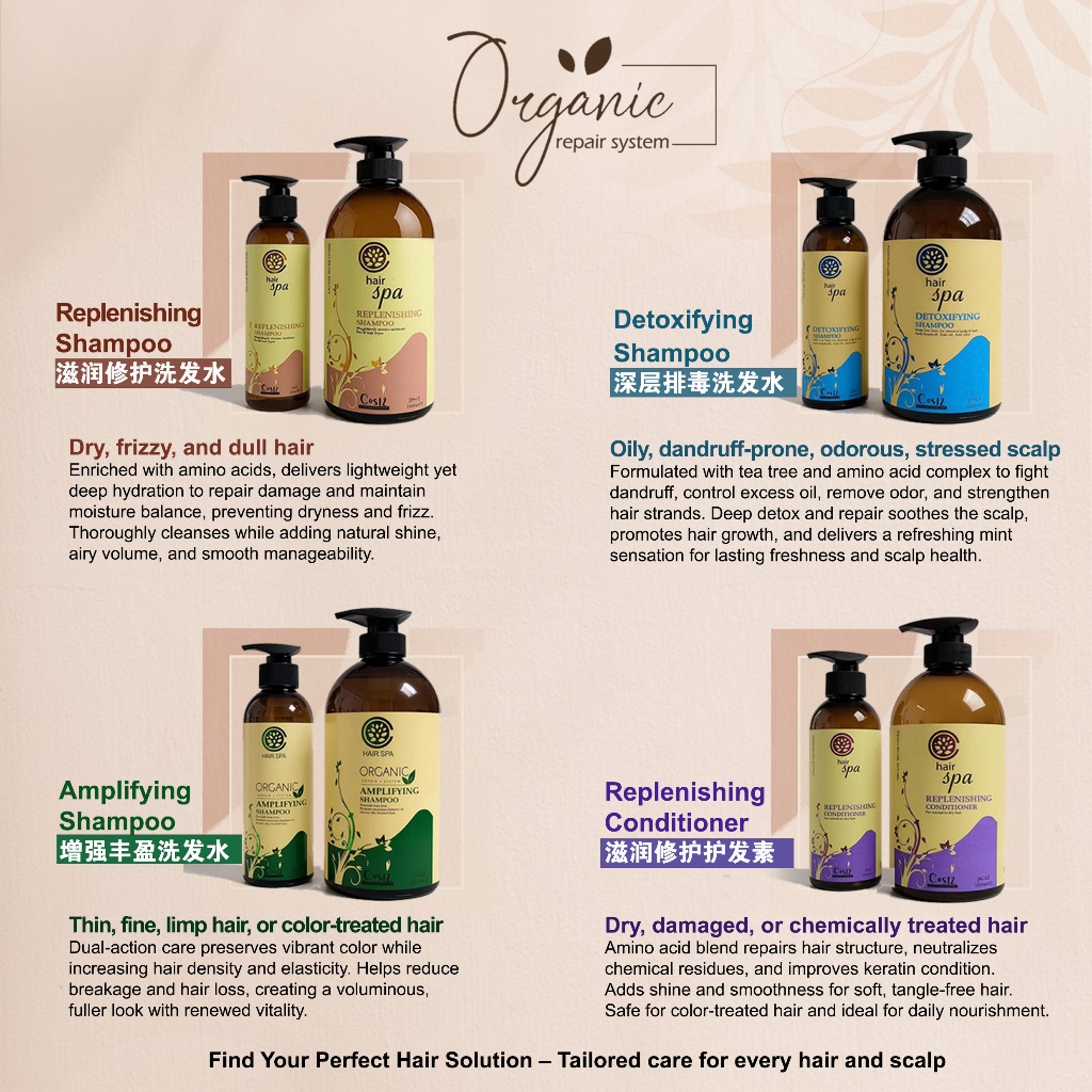 COS12 REPLENISHING SHAMPOO, DETOXIFYING SHMP, AMPLIFYING SHMP (300ML ...