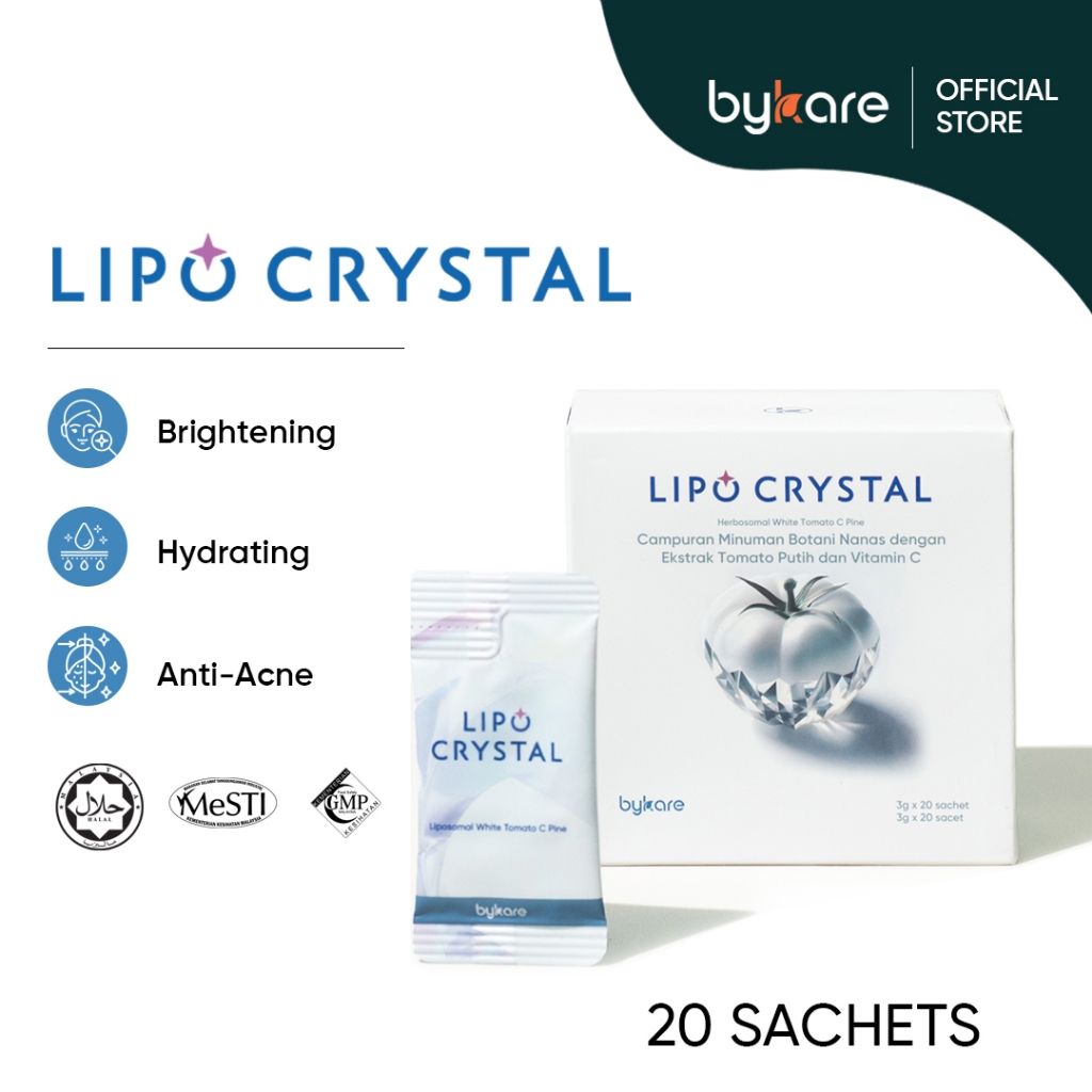 Lipo Crystal Tomato 20s | Cerahkan Kulit dari Dalam | Brighten & Oral ...