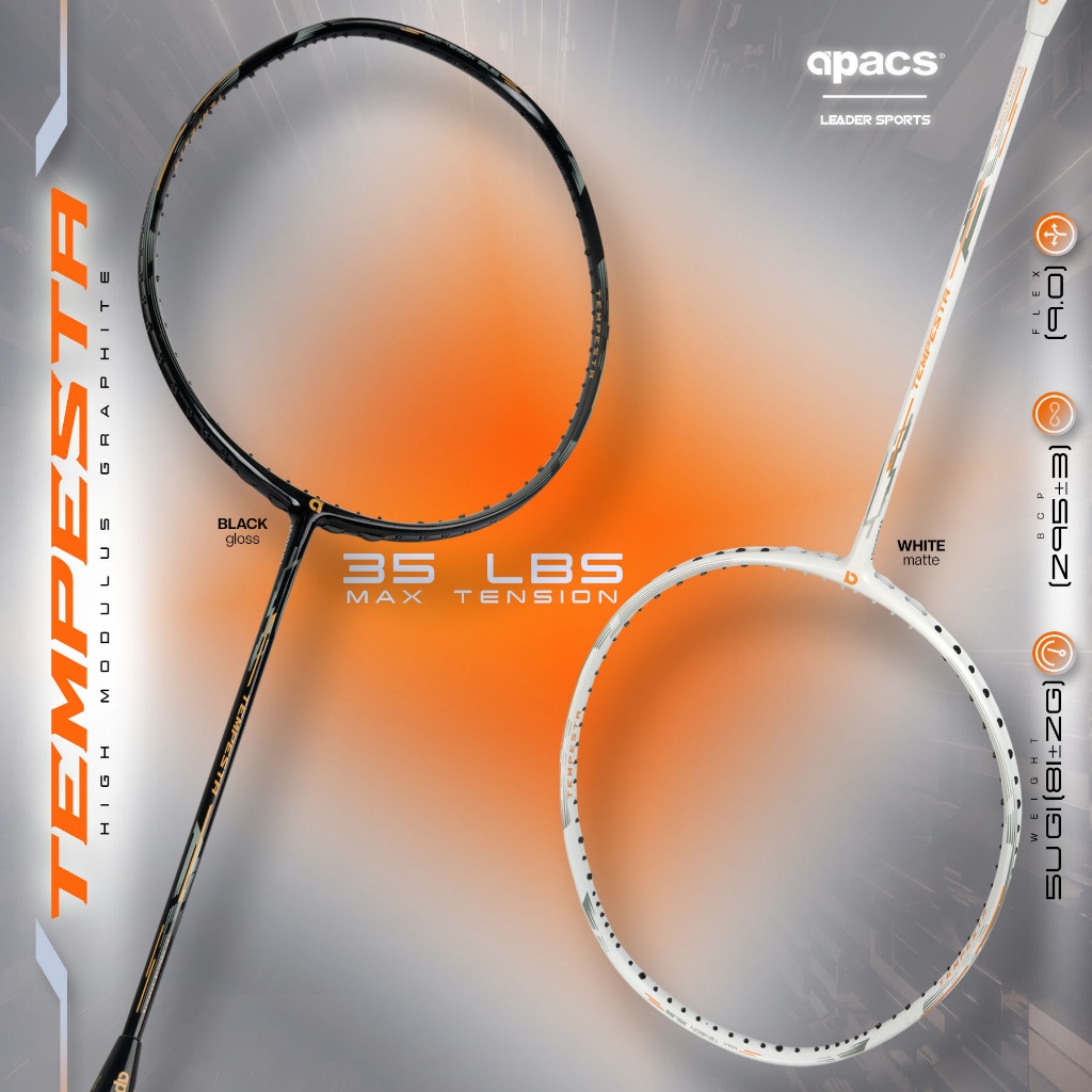 (FREE STRING & GRIP) APACS BADMINTON RACKET TEMPESTA | Shopee Malaysia