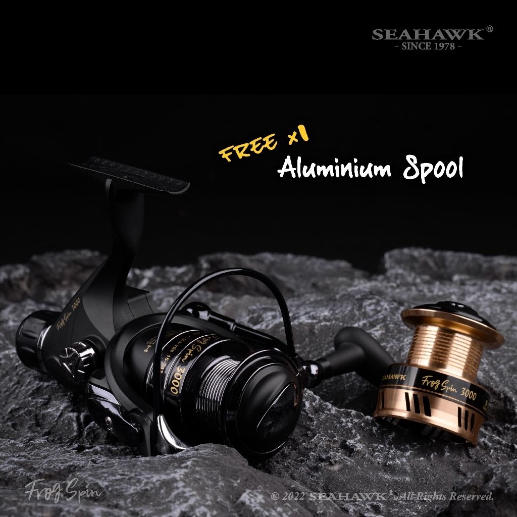 SEAHAWK FROG SPIN SPINNING FISHING REEL | Shopee Malaysia