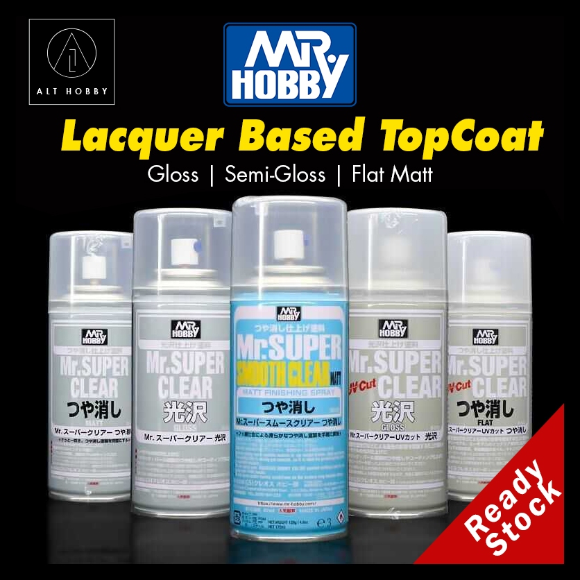 Mr. Hobby Mr.Super Clear UV Cut Flat Matt /Gloss / Semi-Gloss Lacquer ...