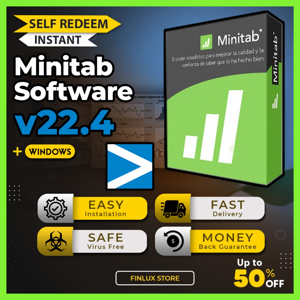 [SELF REDEEM] Minitab 22.4 Latest 2025 Lifetime For Windows | Shopee ...