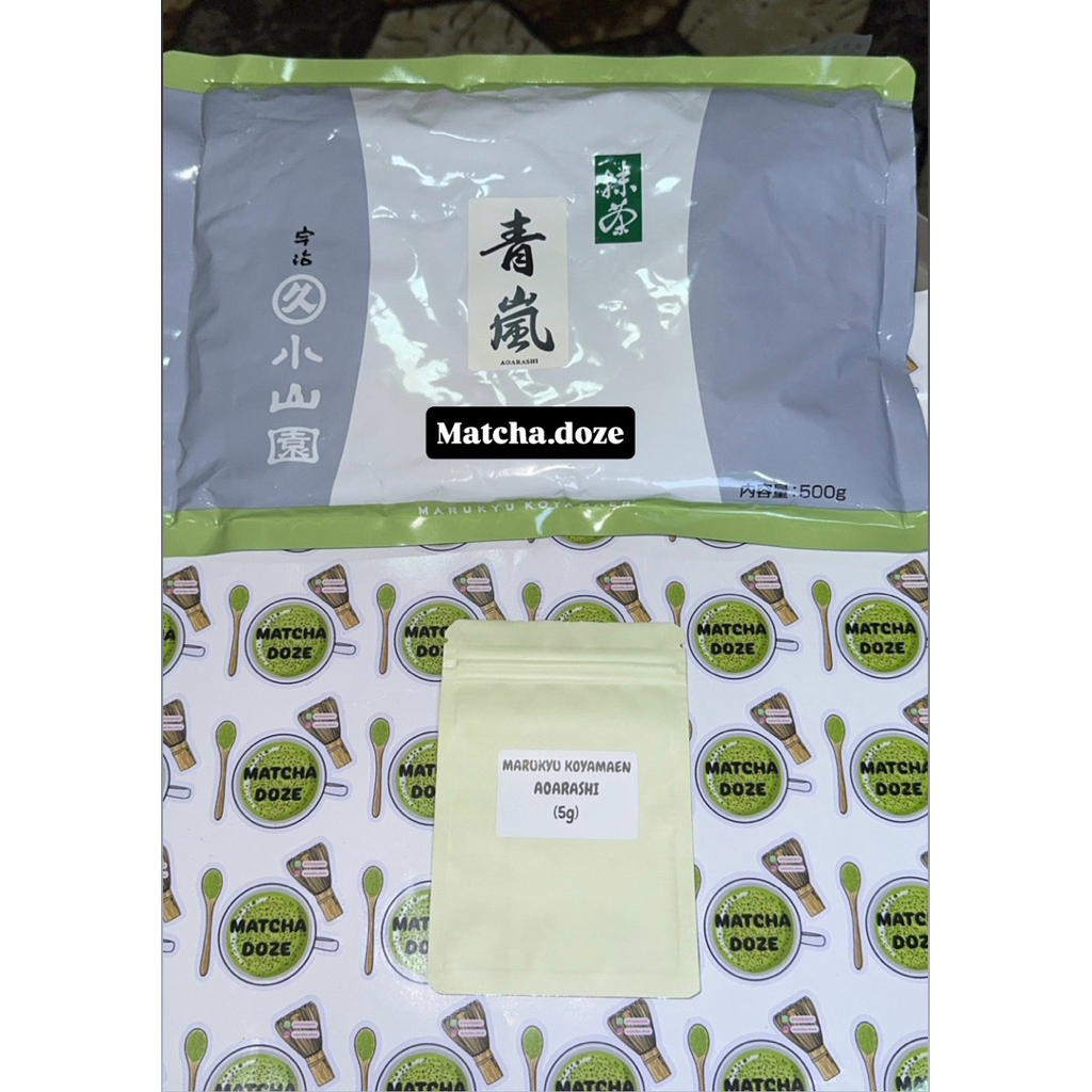 AOARASHI Marukyu Koyamaen ceremonial matcha powder (trial pack 5g ...