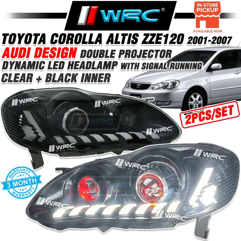 Toyota Corolla Altis ZZE120 2001-2007 Audi Design Double Projector ...
