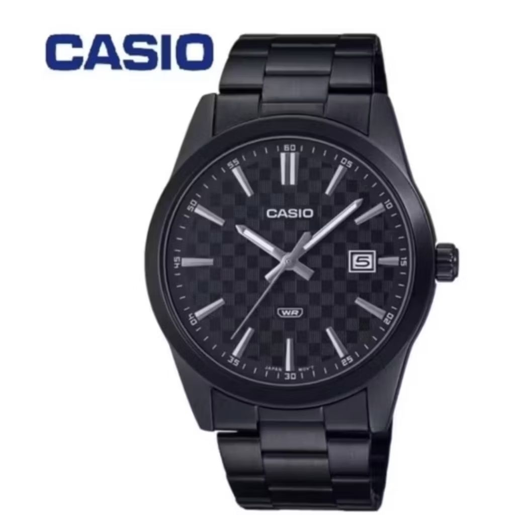 Casio Men Watch MTP-VD03B-1A Casio Stainless Steel Band Watches MTP ...