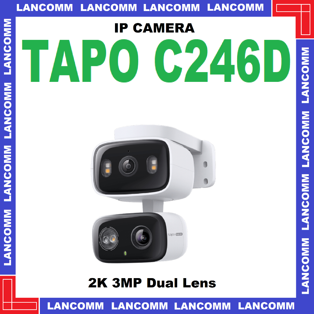Tapo C246D Indoor/Outdoor Dual Lens Pan/Tilt Security Camera | Shopee Malaysia