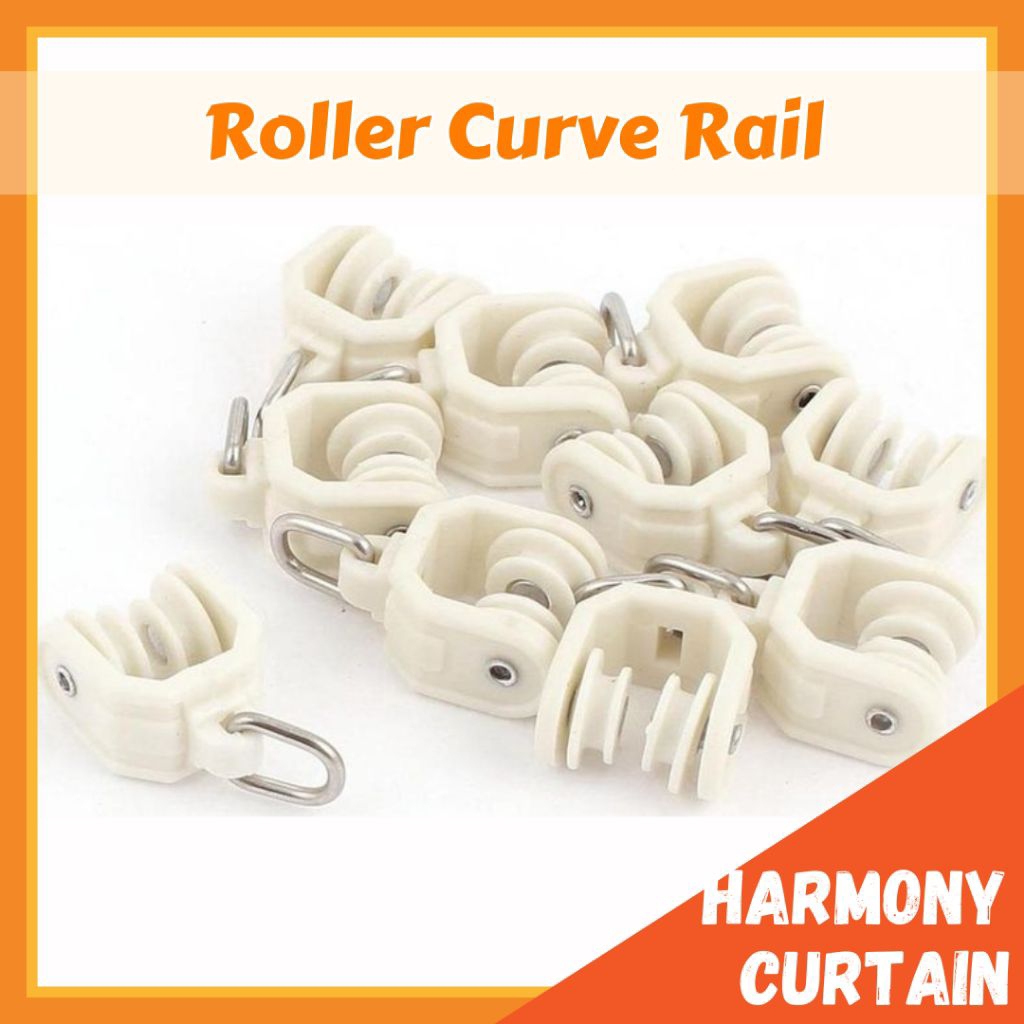 1pc CURVE ROLLER for curve rail rel besi corner shape mudah dibentuk ...