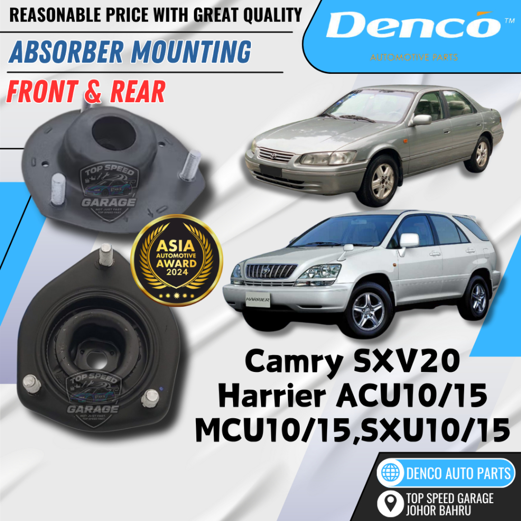 DENCO Premium Absorber Mounting Harrier acu10 sxu10 mcu10 Camry sxv20 ...