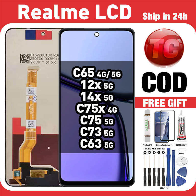 LCD REALME C65 4G 5G/ 12x 5G/ 14x 5G/ C75x 4G/ C75 5G/ C73 5G ...