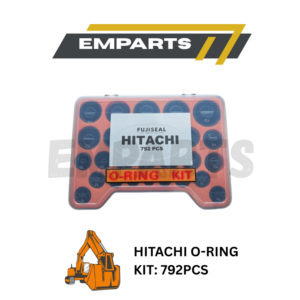 792 PCS RUBBER HITACHI O RING SEAL KIT BOX/ORING BOX/ SUITABLE FOR ...
