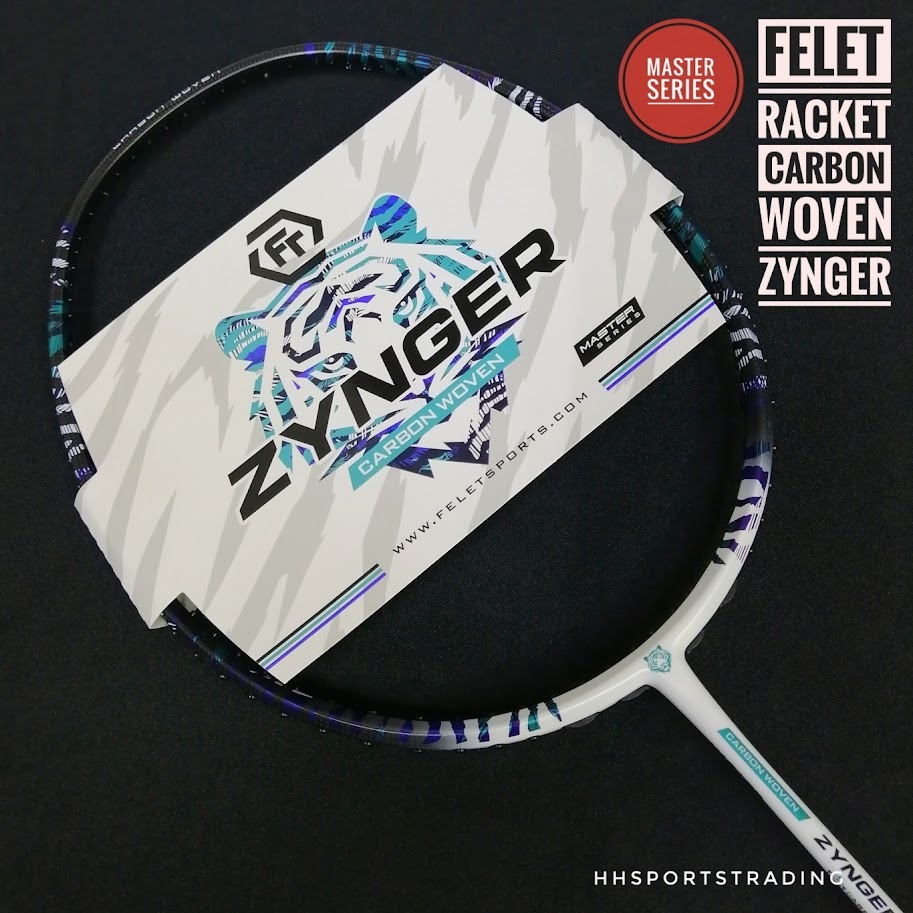 FELET Badminton Racket CORBON WOVEN ZYNGER ( 100% Original ) MASTER ...