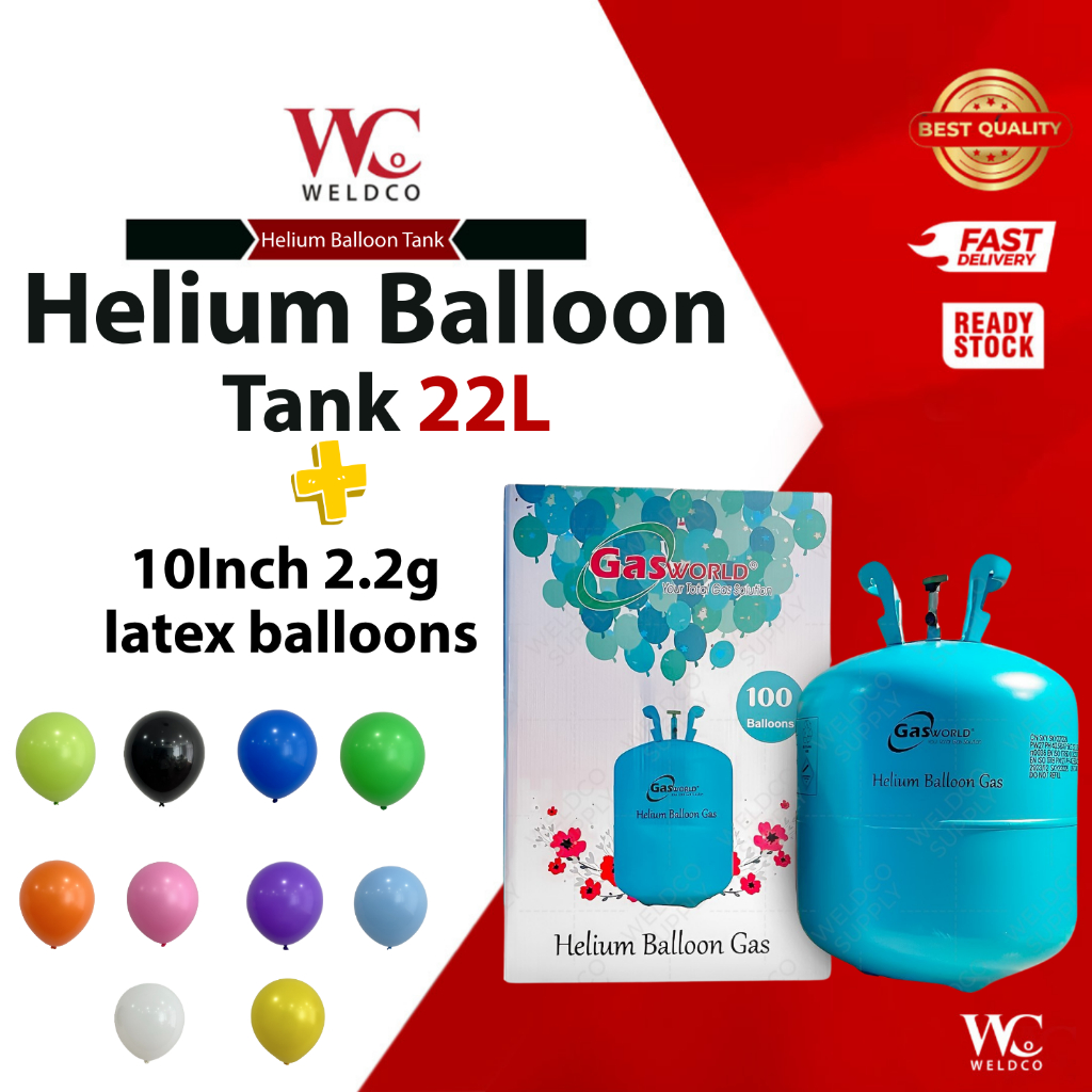 [READY STOCK] 22L Party Disposable Helium Balloon Gas Cylinder/Parti ...