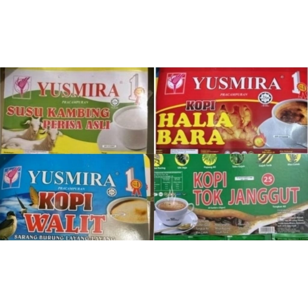 💥READY STOCK💥 KOPI YUSMIRA PRACAMPURAN PAPAN PELBAGAI JENIS (23G × 20 ...