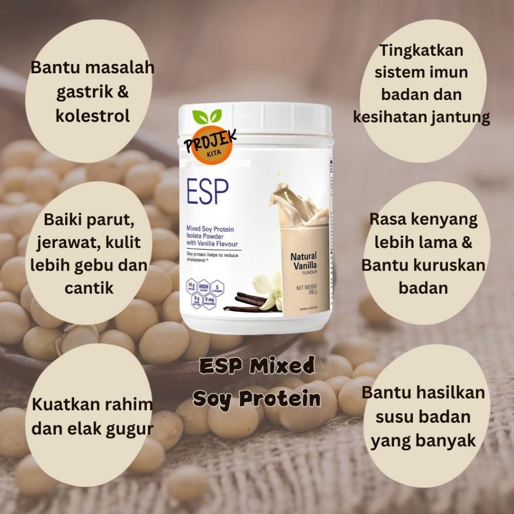 ESP Mixed Soy Protein (Kulit Lebih Gebu, Cantik Sihat Tubuh Badan ...