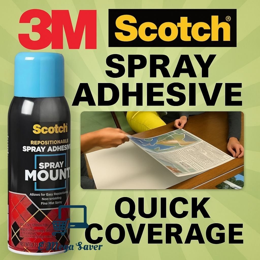 3M Scotch Spray Mount Repositionable Adhesive 290g | Shopee Malaysia