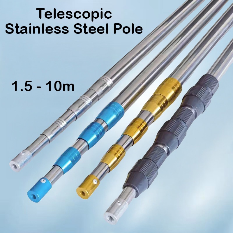 Telescopic Stainless Steel Pole – Extendable Handle for Cleaning ...