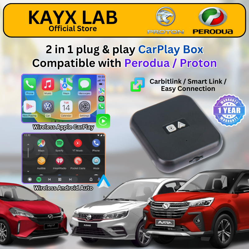 [KAYX LAB] Carbitlink Wireless Carplay Android Auto Adapter for Perodua ...