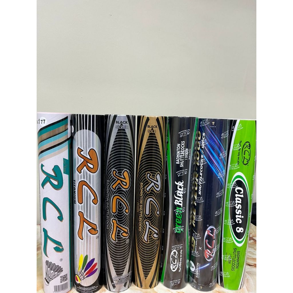RCL Titanium/Black Silver/ Black Gold/No 1/Green black SHUTTLECOCK ...