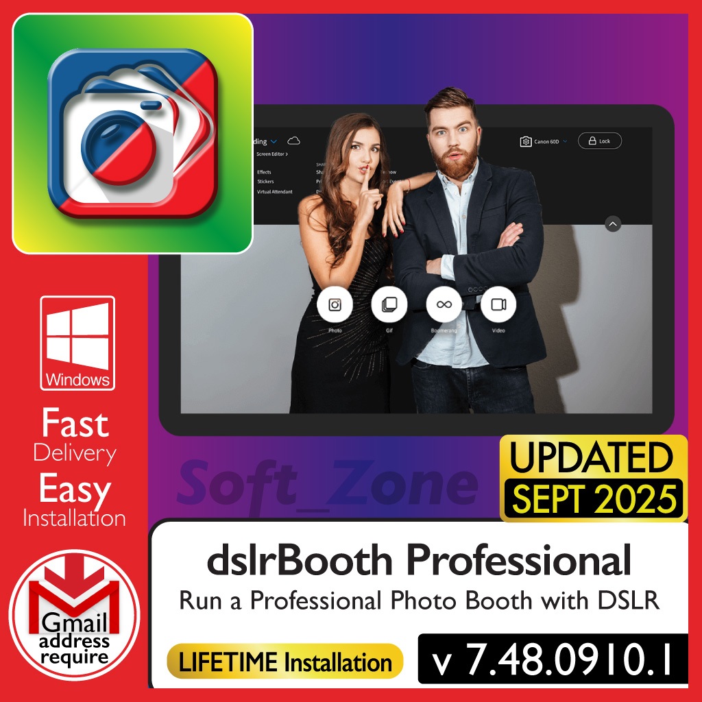 dslrBooth Professional 7.48.0910 - Run a Professional Photo Booth with DSLR | Windows - SOFTWARE ...