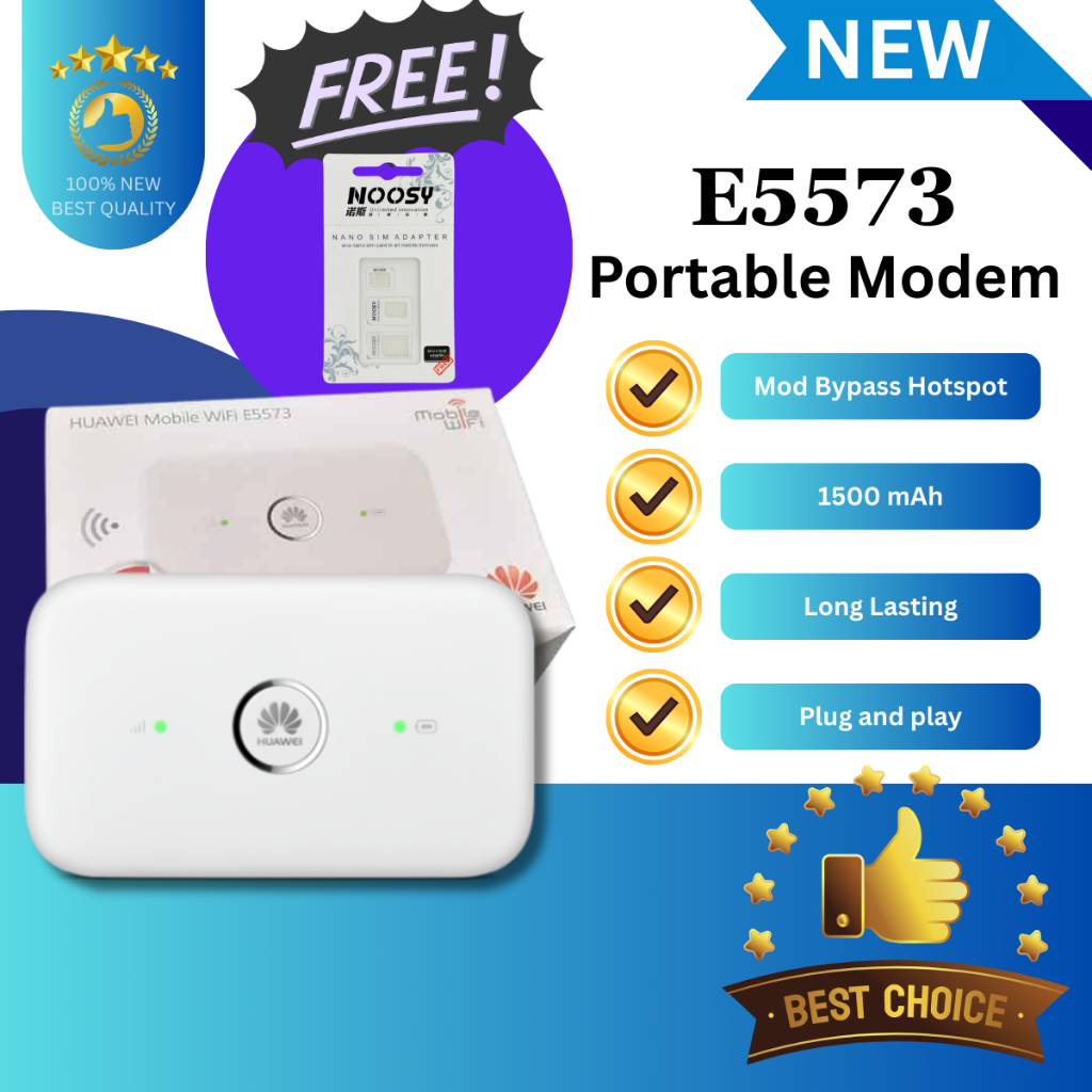 Huawei E5573 Modified Pocket WiFi 4G LTE Hotspot Router | Support ...