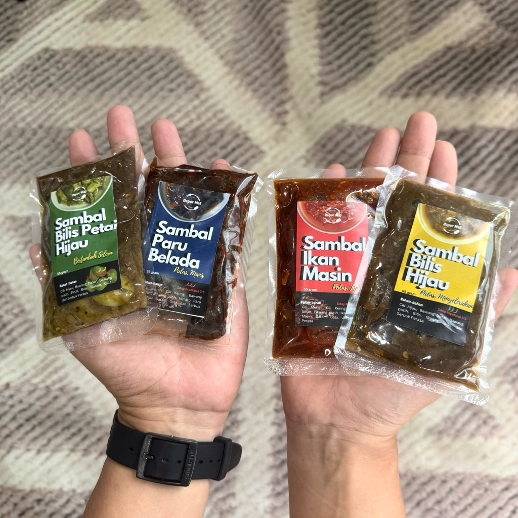 Sambal Ready To Eat Travel Pack (55g) Sesuai untuk Travel, Pelajar ...