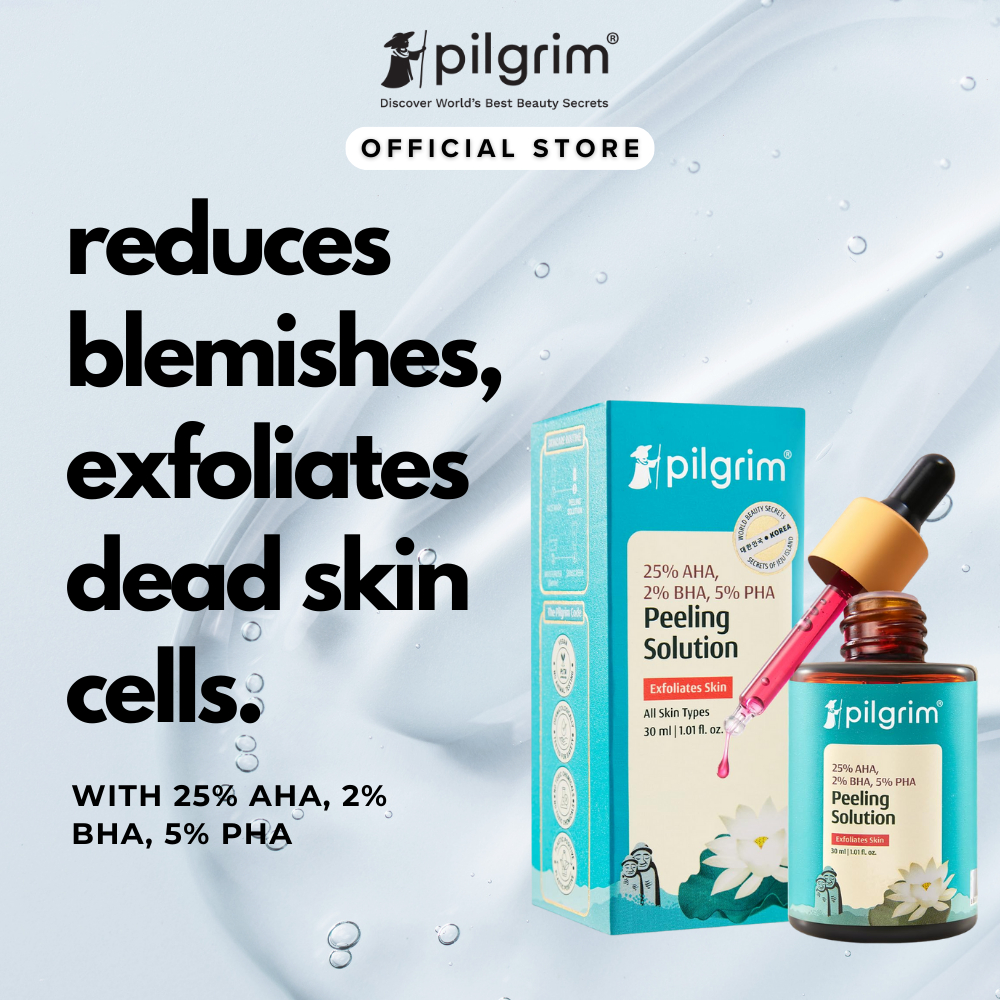 Pilgrim Korea Jeju 25% AHA + 2% BHA + 5% PHA Peeling Solution Face 30ml ...